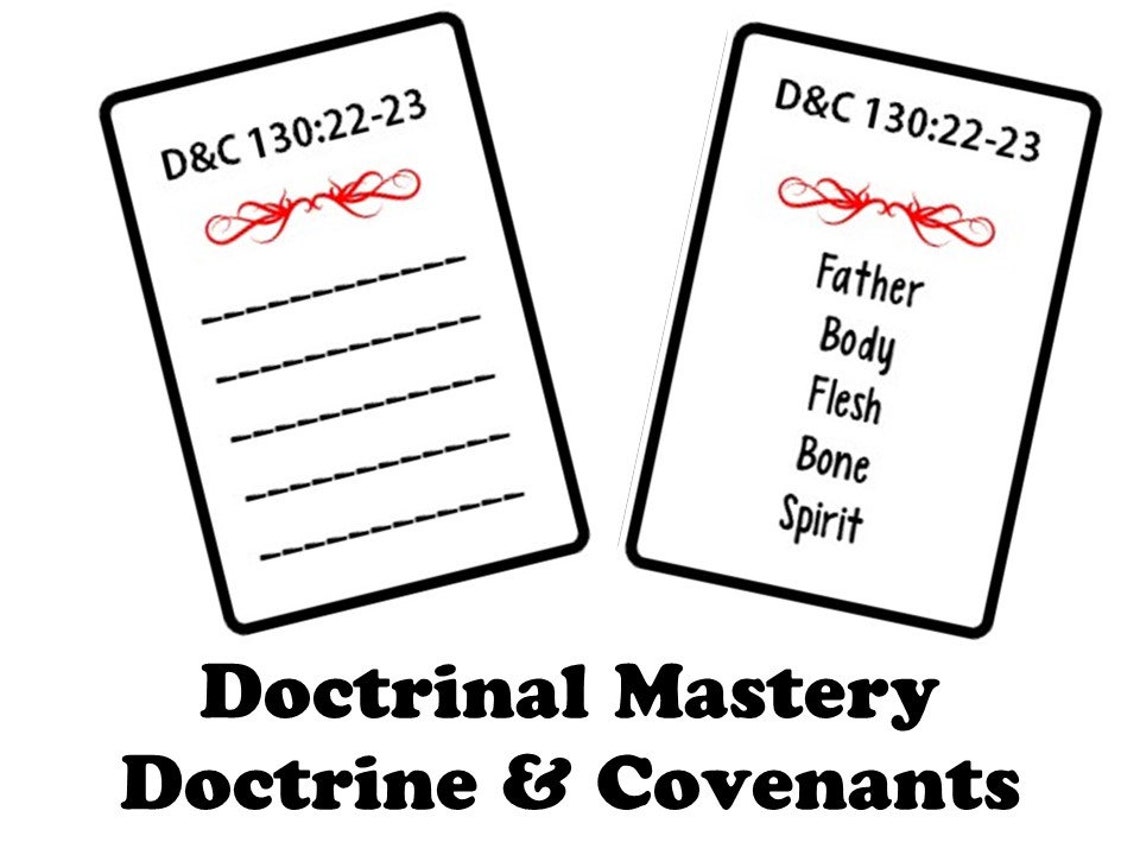 Doctrine & Covenants Doctrinal Mastery Taboo Game - LDS Seminary Class ...