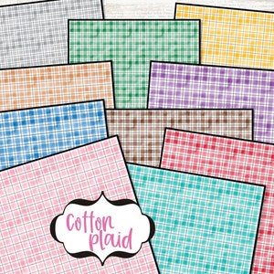 Printable Lined Paper Letter Size | Cotton Plaid Collection - Etsy