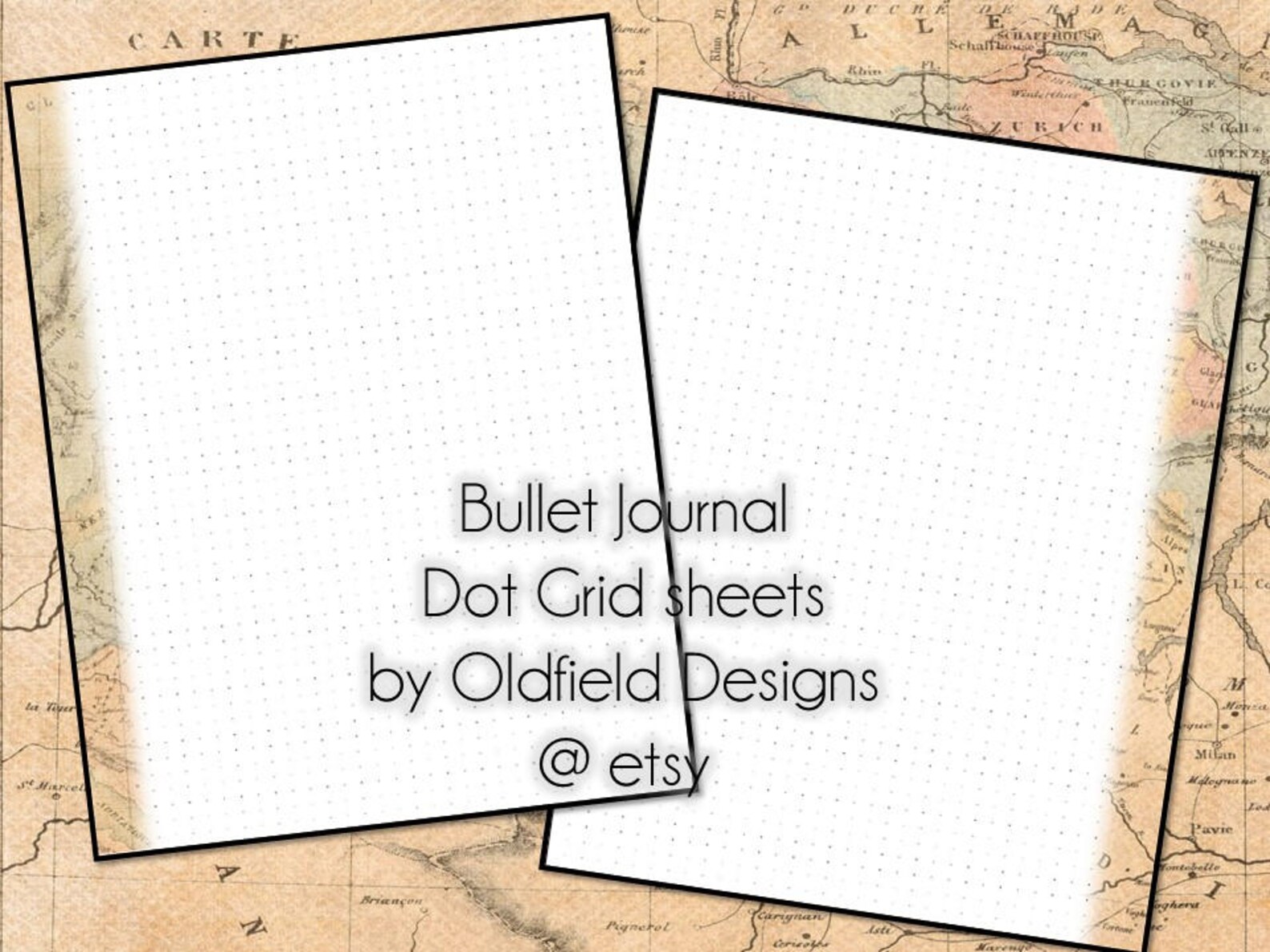 Bullet Journal Dot Grid Printable Planner Pages - Planner Extender ...