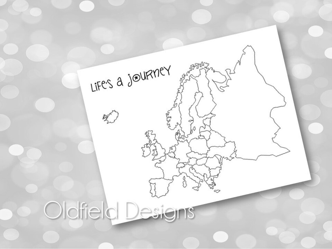 Europe Travels Bullet Journal Printable Pages - Etsy