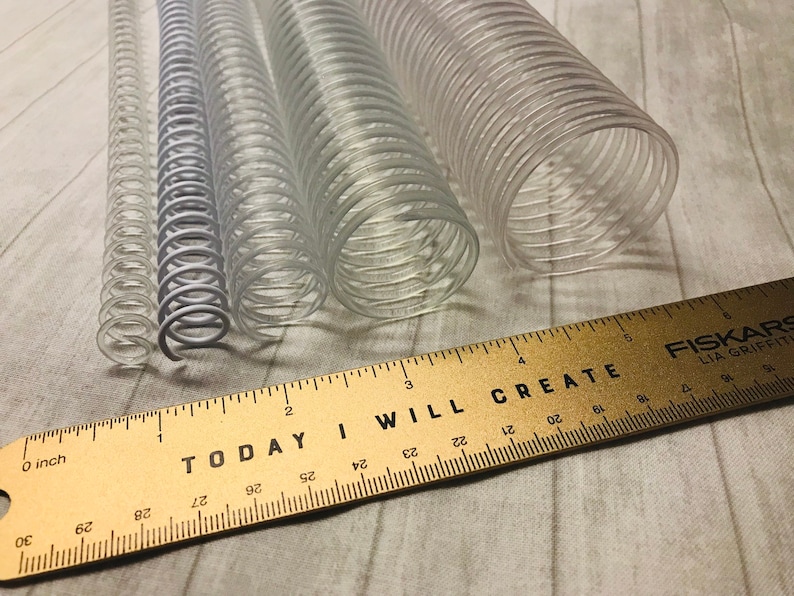 Coil Binding | Clear or Black Plastic Spiral Coil - Etsy