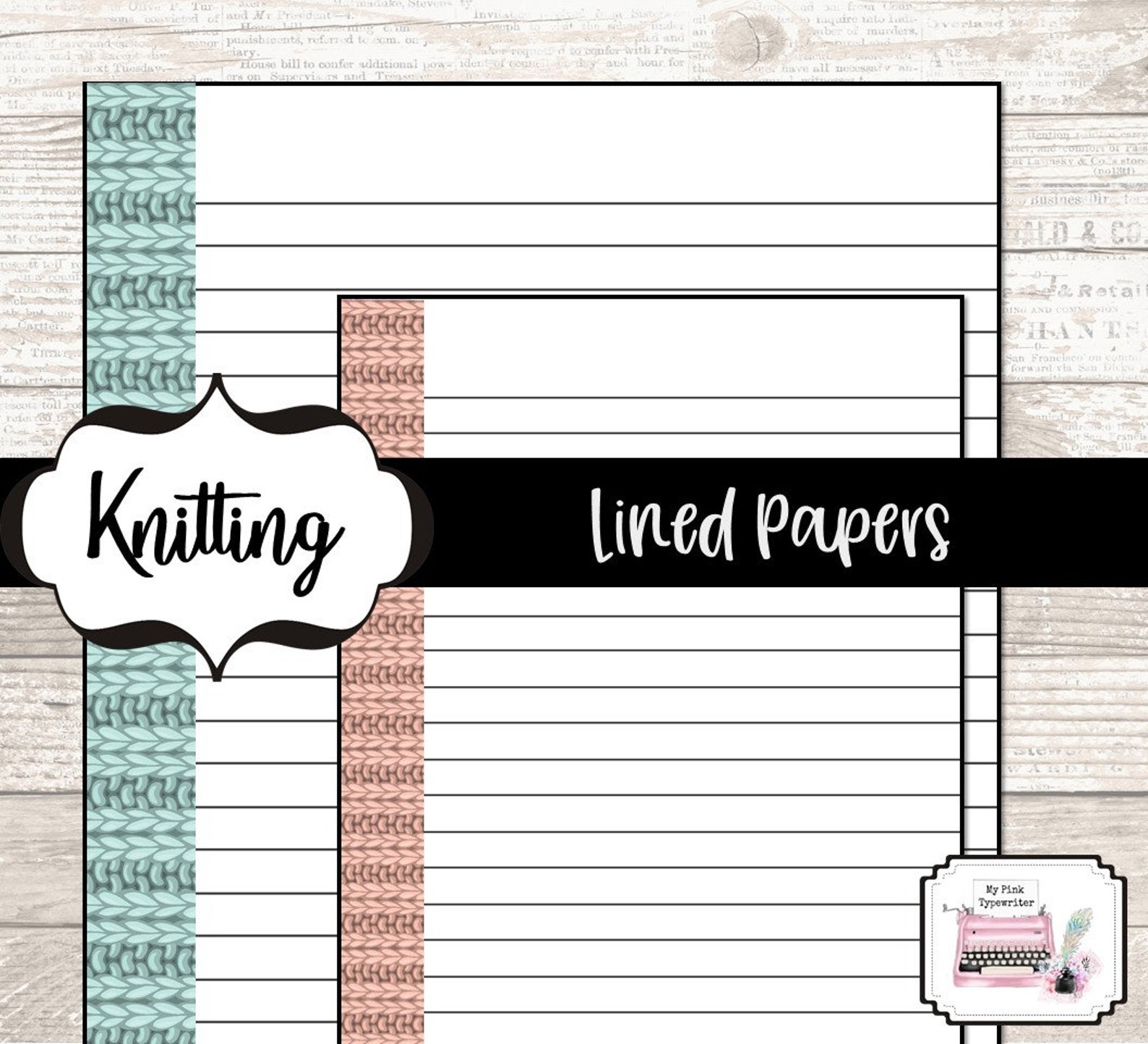 Half Sheet Lined Paper Printable Happy ARC TUL Day Timer | Etsy