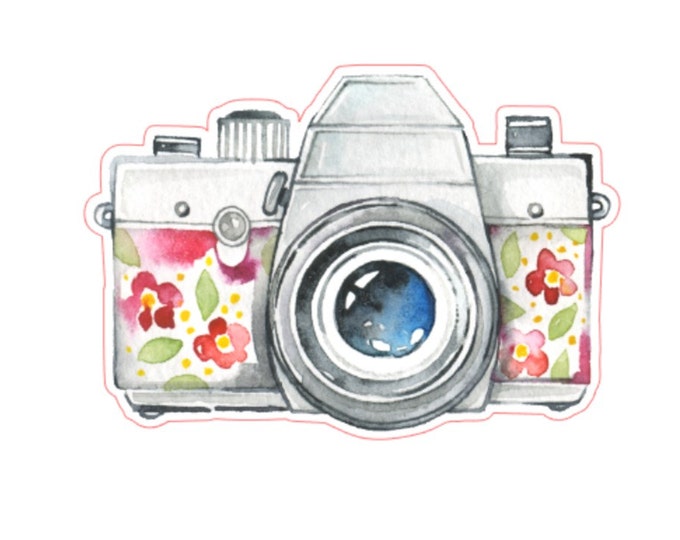 Camera Stickers Planner Sticker - Etsy