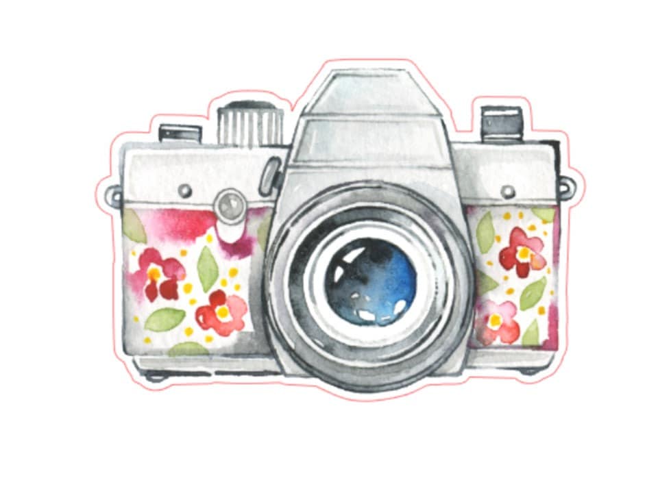 Camera Stickers Planner Sticker | Etsy