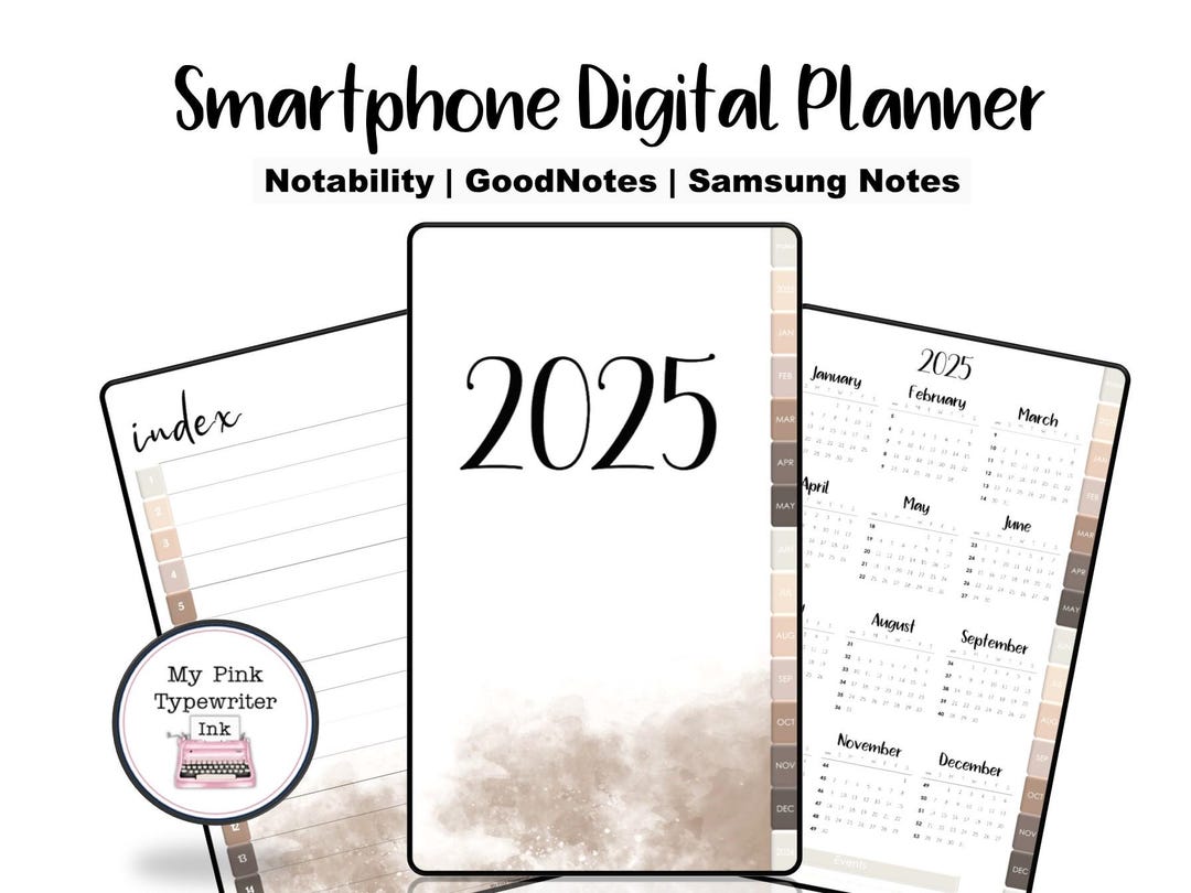 2025 Digital Phone Planner | Compatible With Iphone, Android, Goodnotes ...