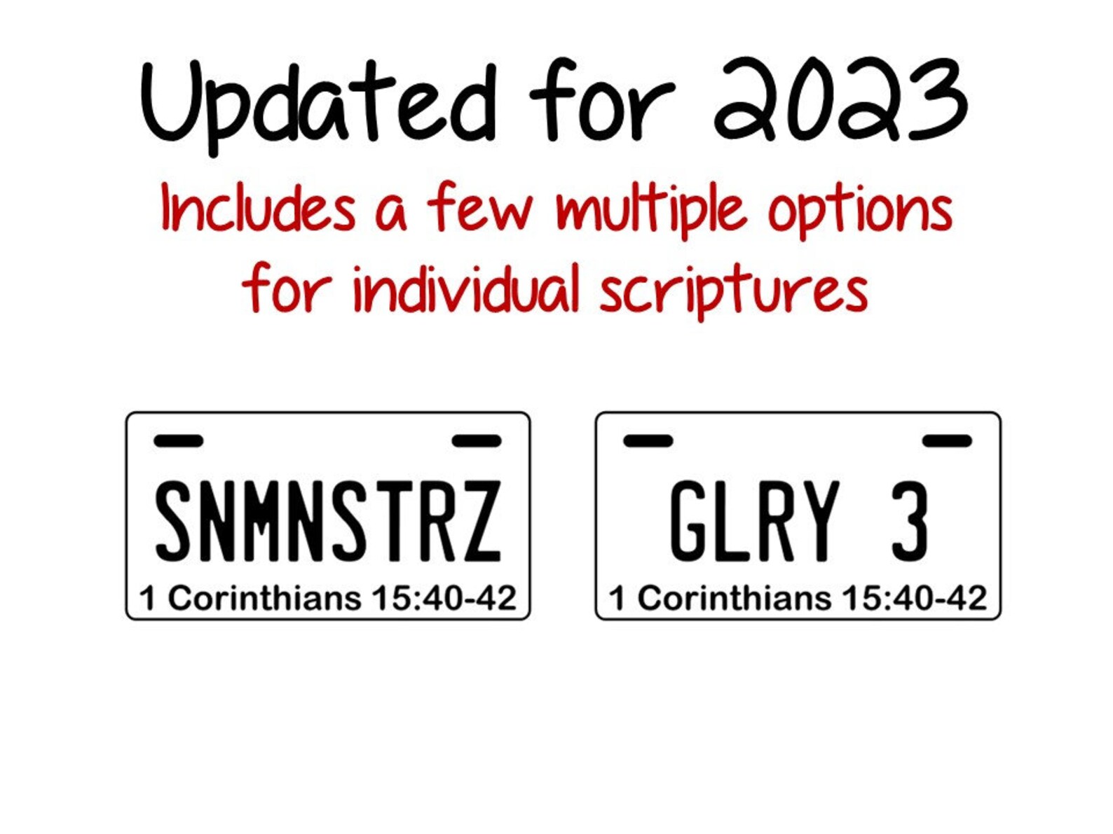 2023 New Testament Scripture License Plates Doctrinal - Etsy