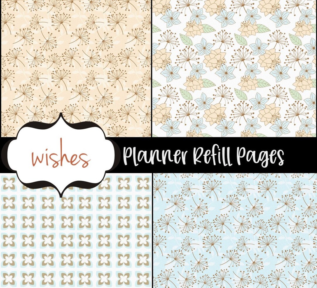 Lined Paper Planner Refill: Fits Filofax, Kikki K, Kate Spade (PDF ...