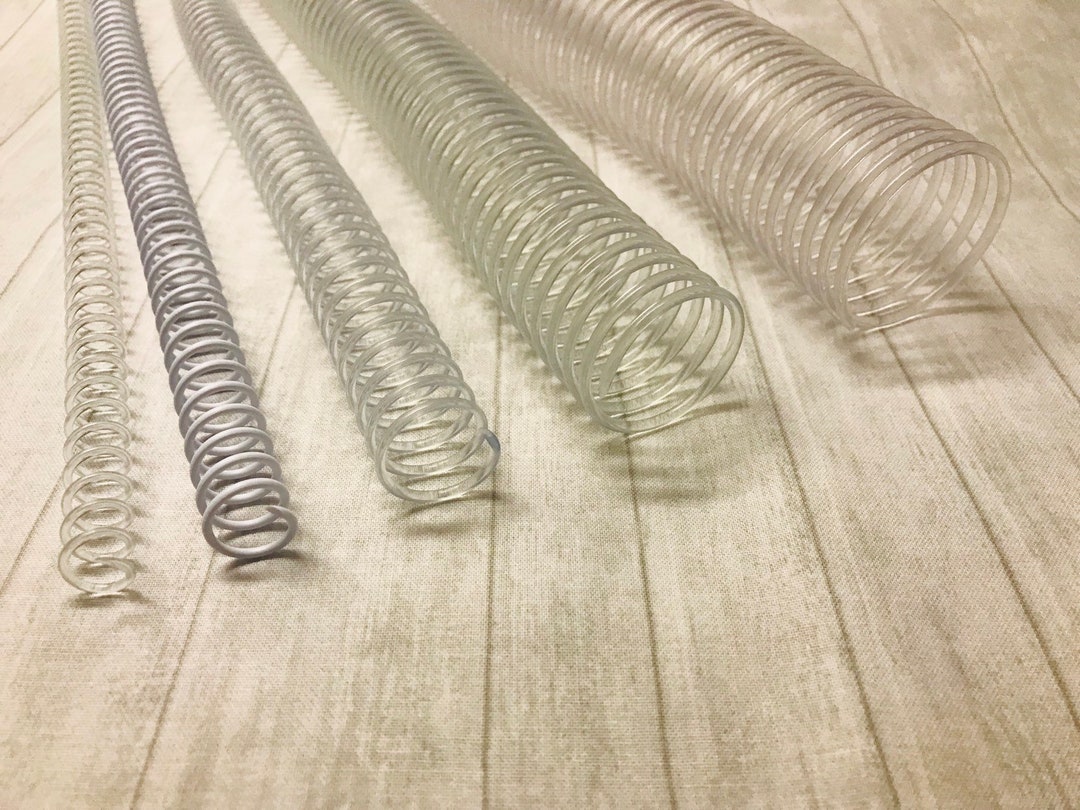 Coil Binding | Clear or Black Plastic Spiral Coil - Etsy