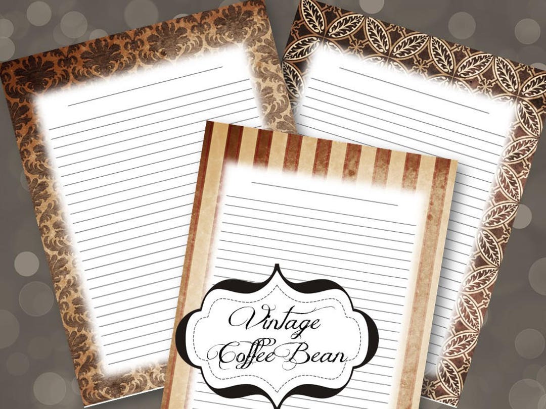 8.5x11 Notebook Printable Planner Pages - Lined Paper, Lists, Letter ...