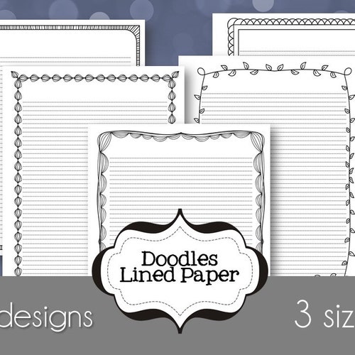 Notebook Paper Border Doodles