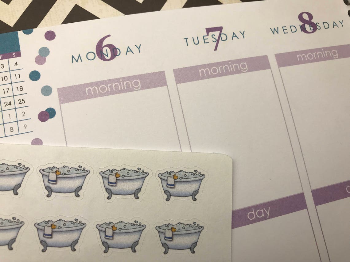 Me Time Bubble Bath Sticker Claw Foot Tub Spa Day - Etsy