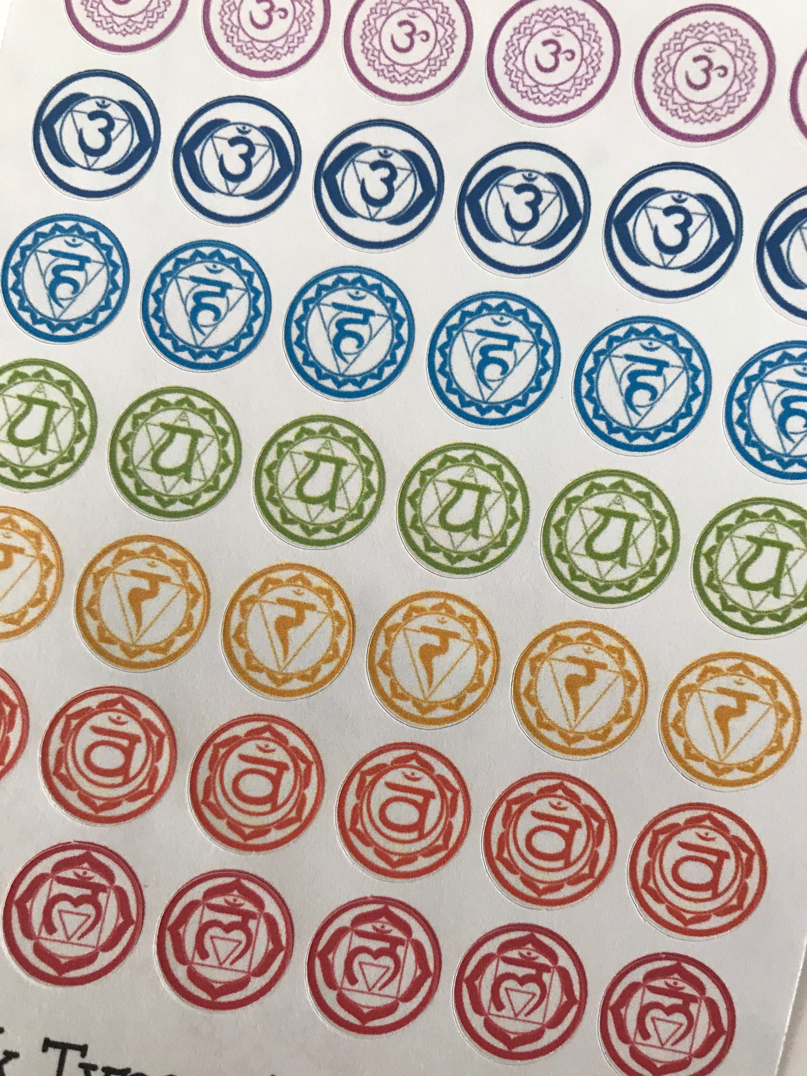 Chakra Stickers - Etsy