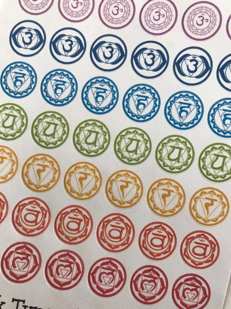 Chakra Stickers - Etsy