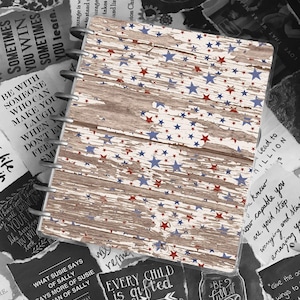 Planner Cover July Stars and Stripes 4th of July Summer - Etsy
