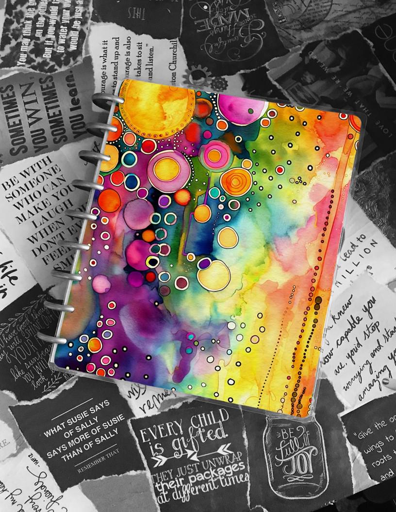 Notebook Cover | Planner Cover | Teacher | Journal | Paint Splashes ...