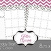 Chevron Glitter Printable Planner Pages - Weekly Spread - Etsy