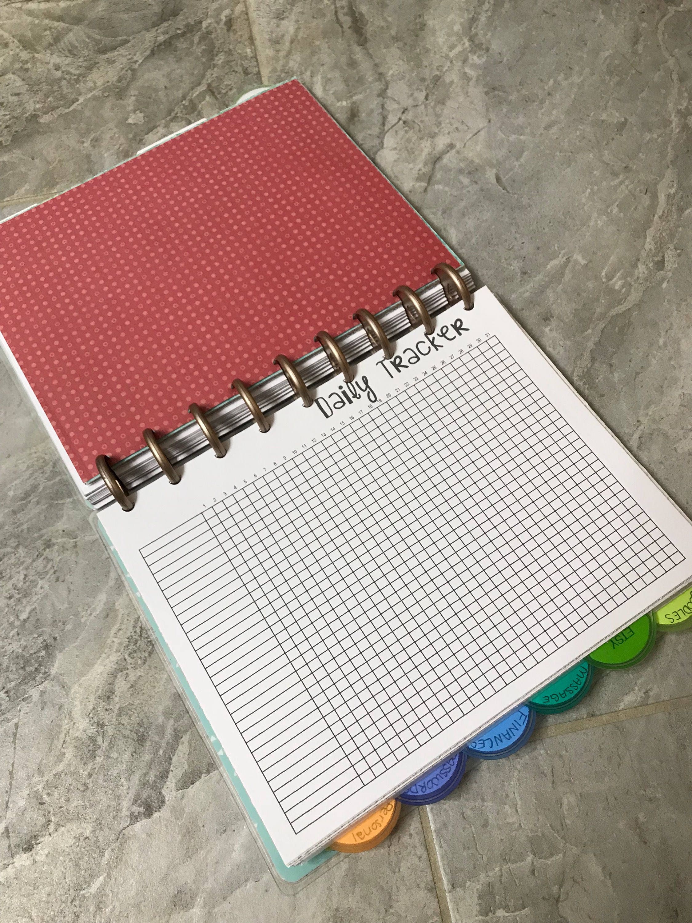 Bullet Journal Monthly Tracker Daily Tracker Habit Tracker | Etsy