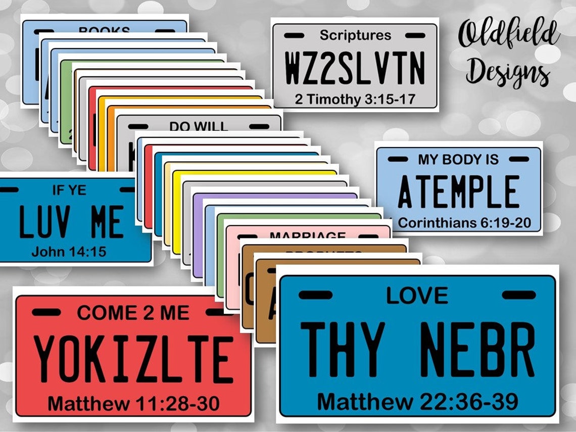 Doctrinal Mastery New Testament Scripture License Plates | Etsy