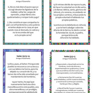 Spanish Old Testament Flash Cards: Scripture Doctrinal Mastery - Etsy