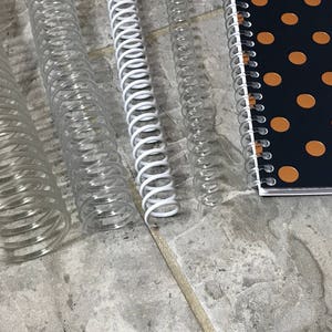 Coil Binding | Clear or Black Plastic Spiral Coil - Etsy