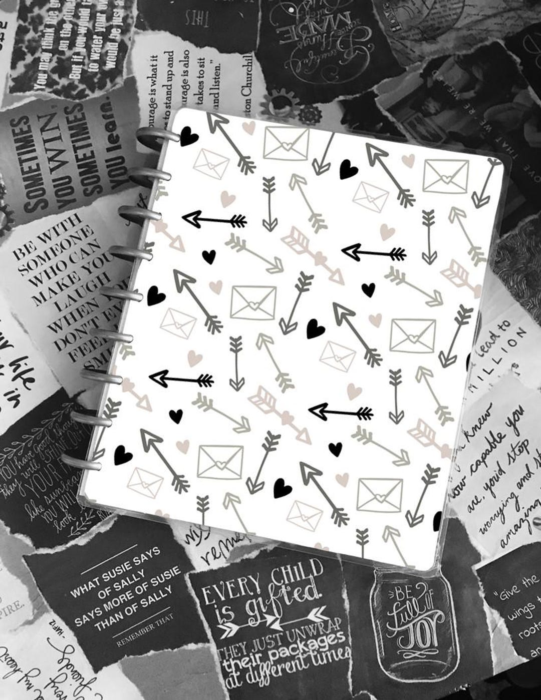 Disc Bound Cover | Teacher Notebook | Planner Cover | Valentine Arrows ...