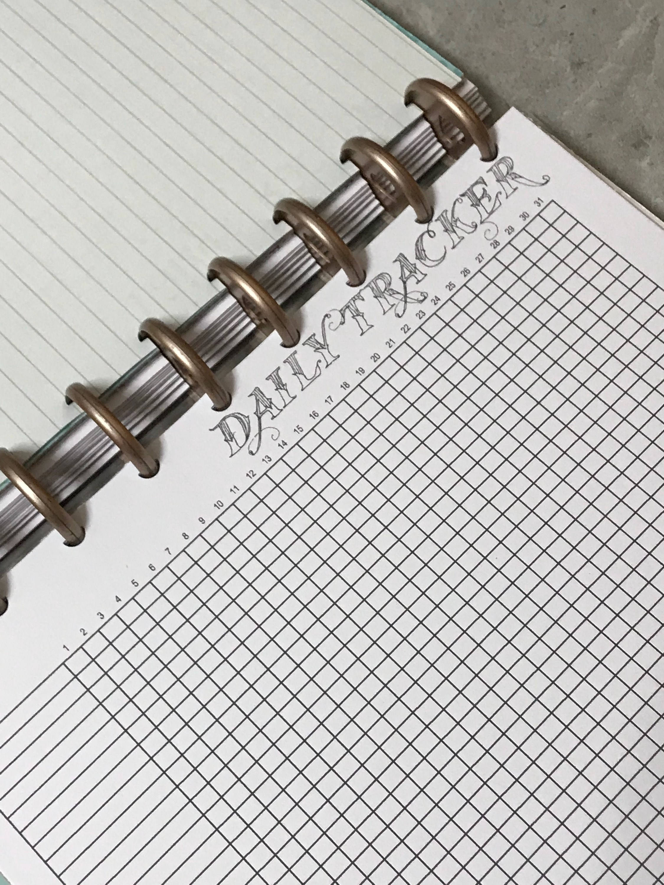 Bullet Journal Monthly Tracker Daily Tracker Habit Tracker | Etsy