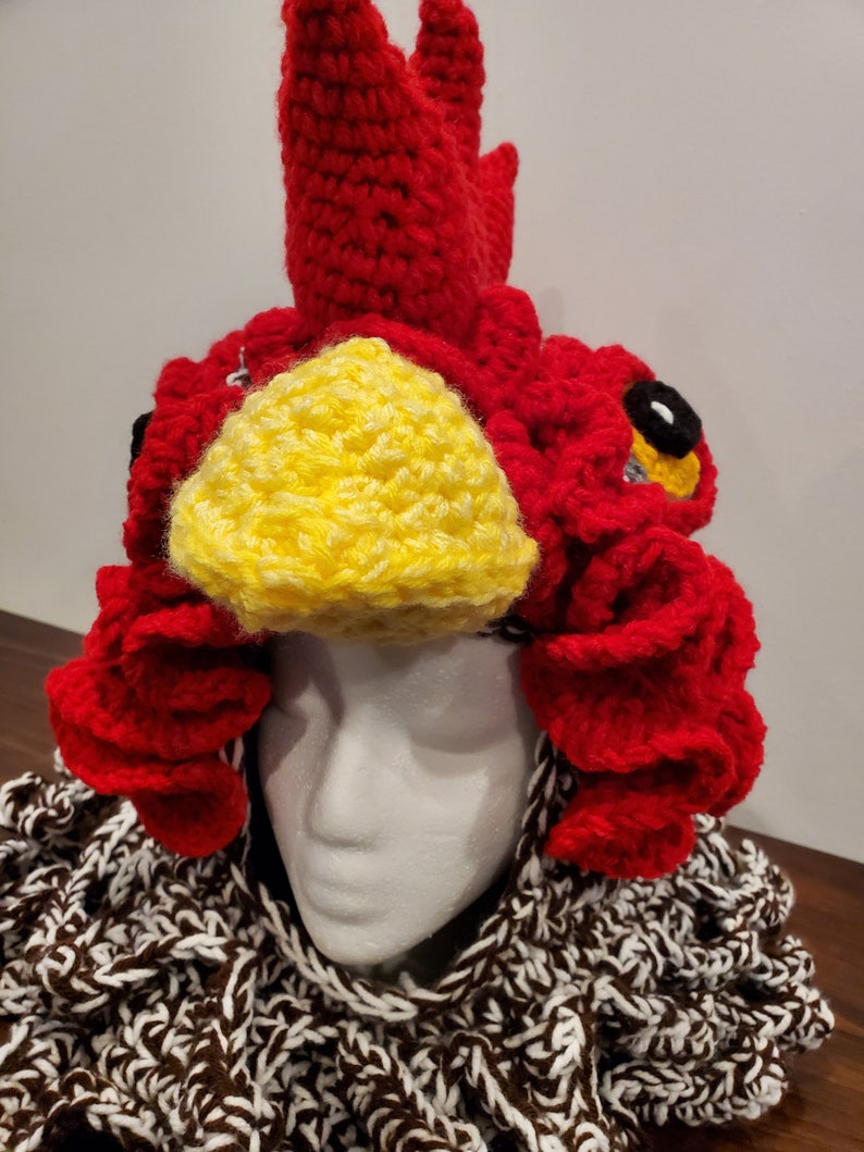 Chicken Hood, Crocheted Chicken Hat, Cosplay - Etsy