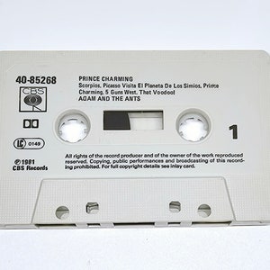 Adam & the Ants Prince Charming Audio Cassette Tape Album - Etsy
