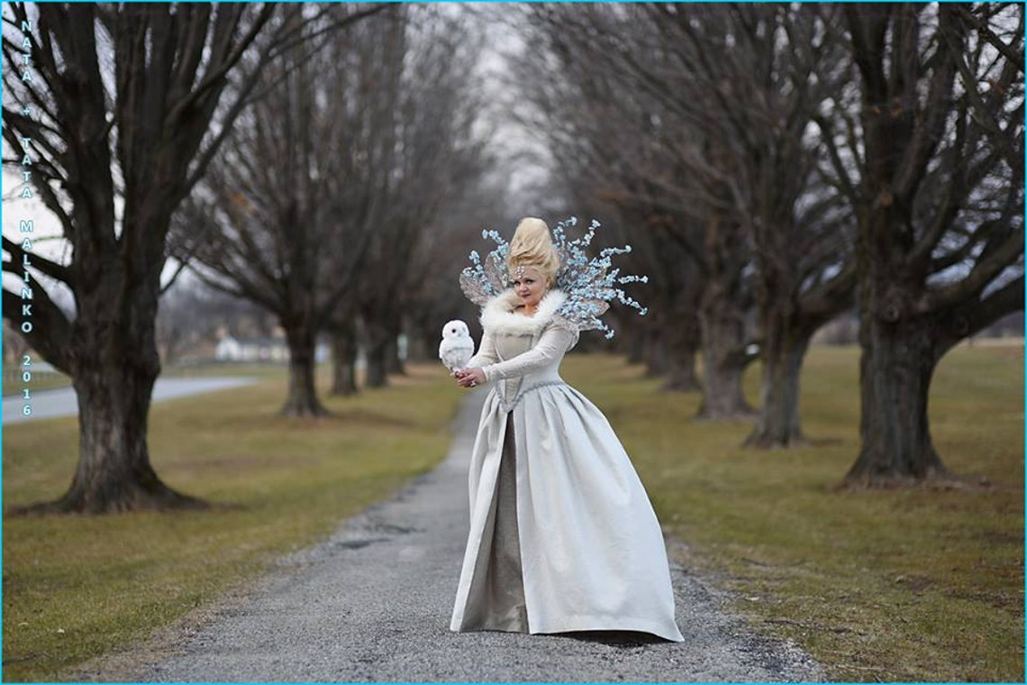 Winter Queen Elizabethan Style Dress, Renaissance Gown, Snow Queen ...