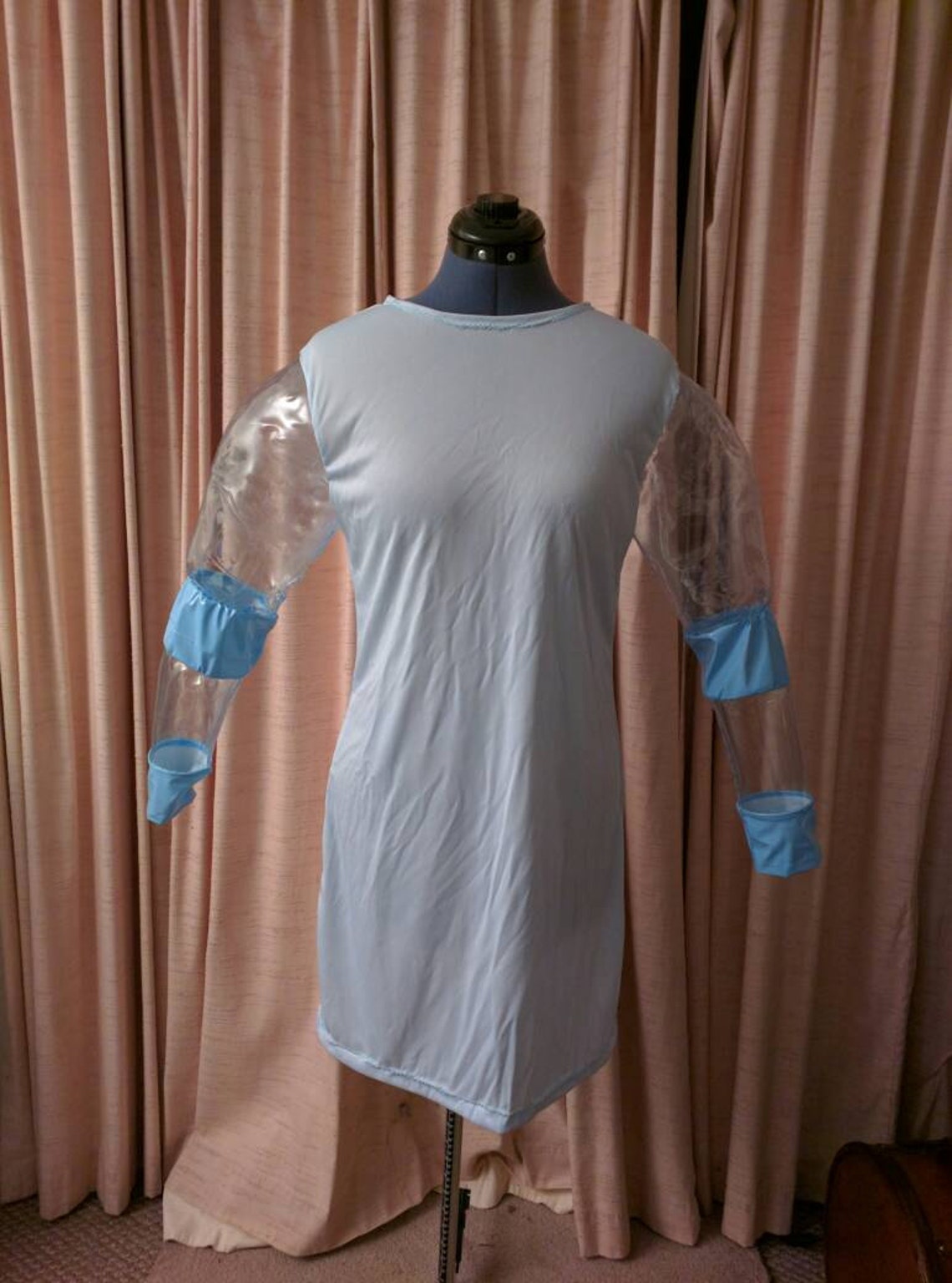 Surgeon Rick Cosplay Costume, Medical Scrubs Vinyl With Bubble Sleeves ...