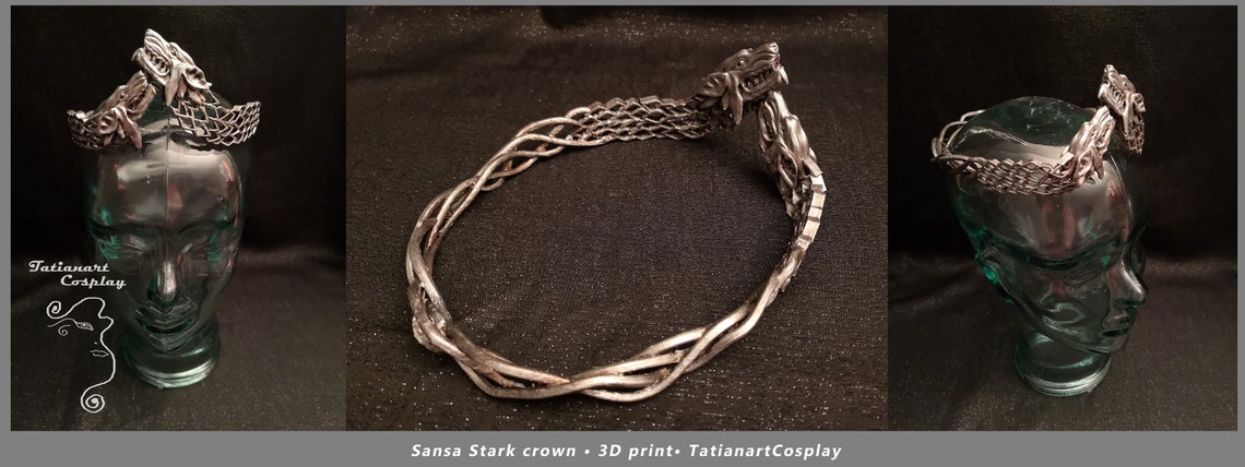 Sansa Stark Inspired Howling Wolf Crown Replica, Cosplay, Queen in the ...