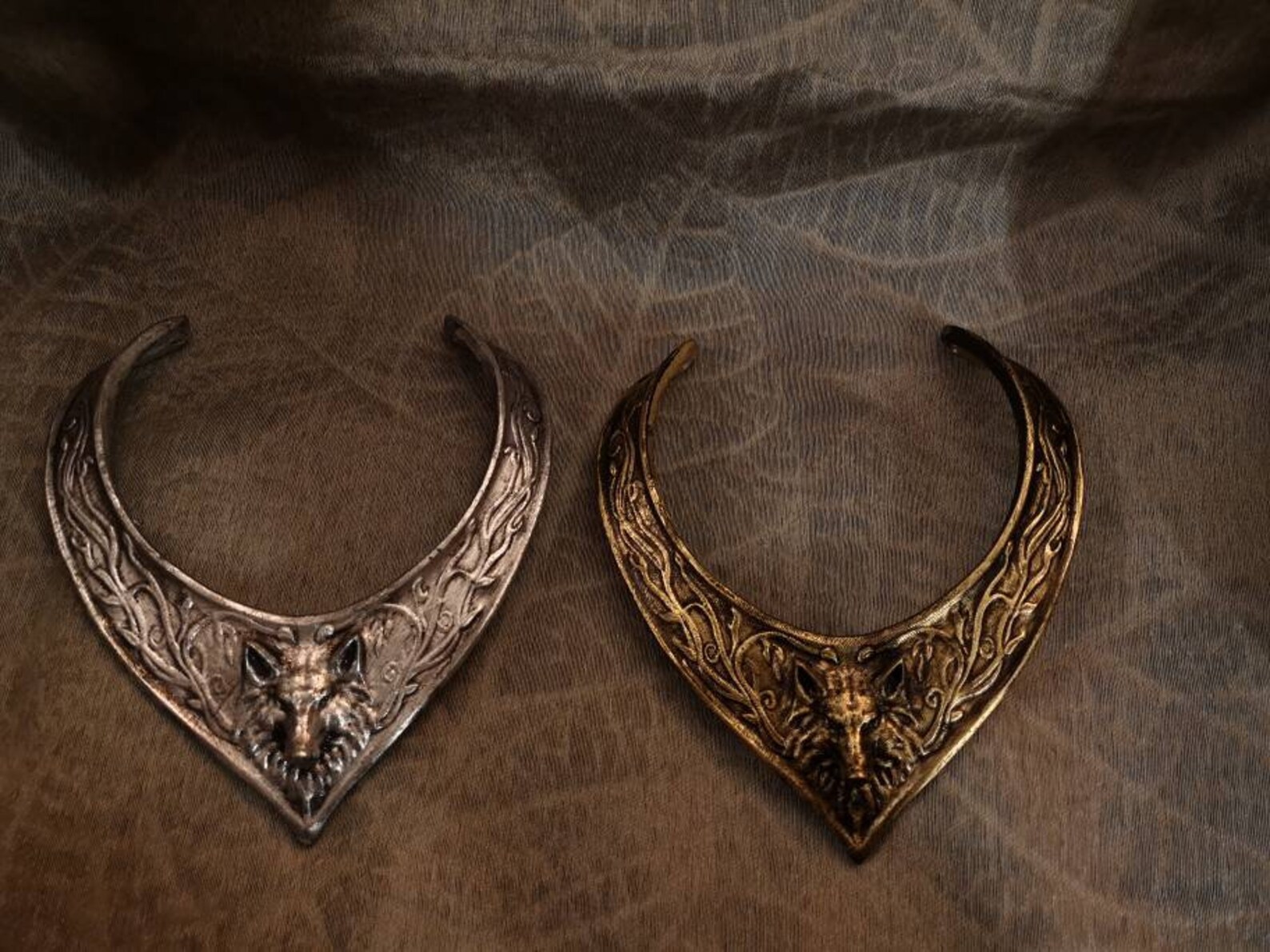 Sansa Stark Inspired Wolf Choker Necklace, PLA Plastic Print, Silver ...