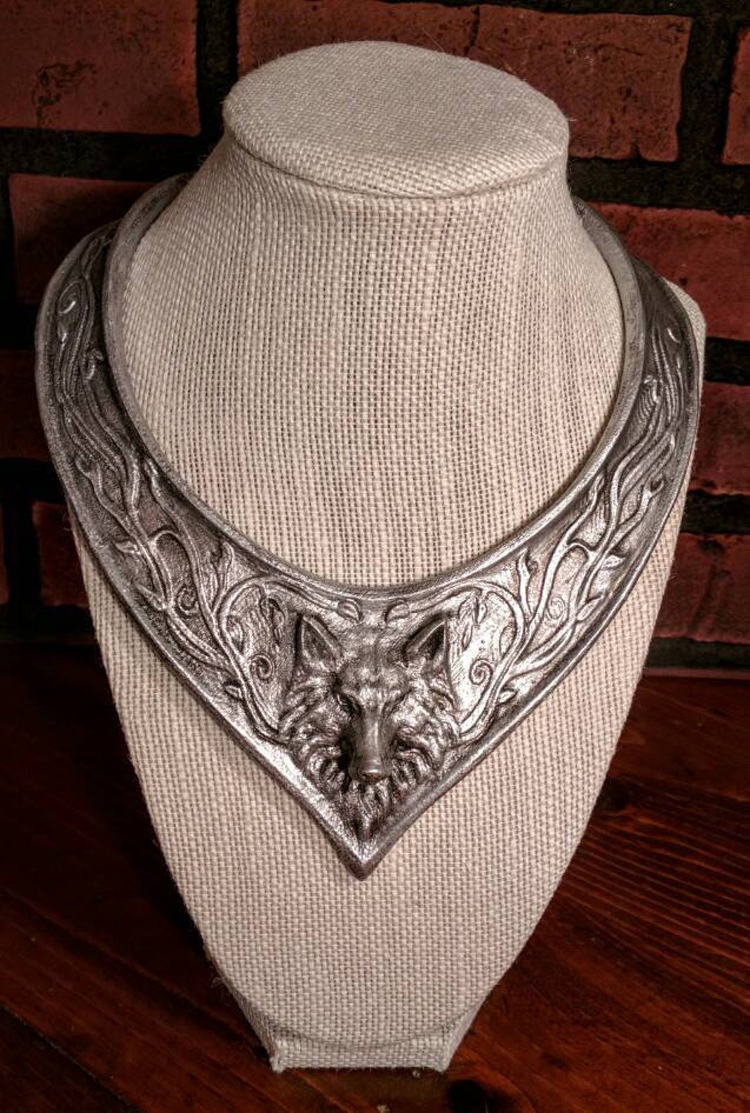 Sansa Stark Inspired Wolf Choker Necklace, PLA Plastic Print, Silver ...