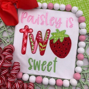 Berry Sweet Second Birthday Shirt Girl's Two Birthday Shirt Berry Sweet ...