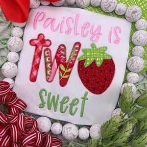 Berry Sweet Second Birthday Shirt Girl's Two Birthday Shirt Berry Sweet ...