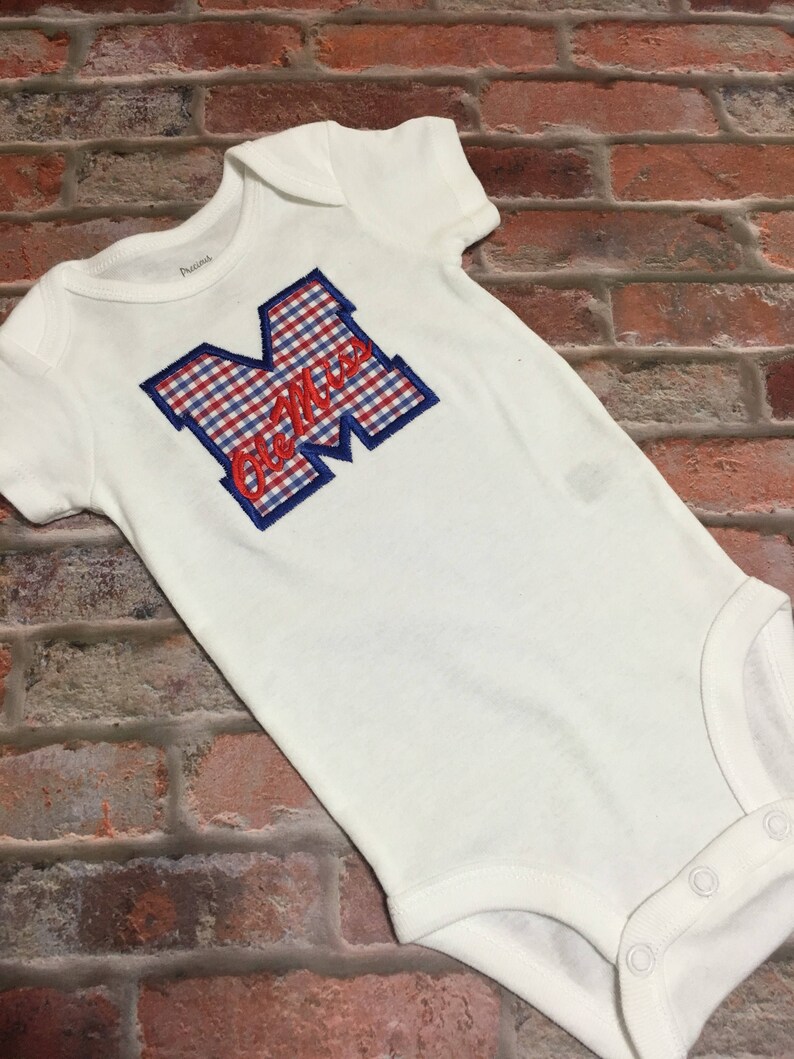 Ole Miss Rebels Bodysuit Baby Layette Ole Miss Game Day | Etsy