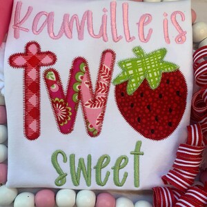 Berry Sweet Second Birthday Shirt Girl's Two Birthday Shirt Berry Sweet ...