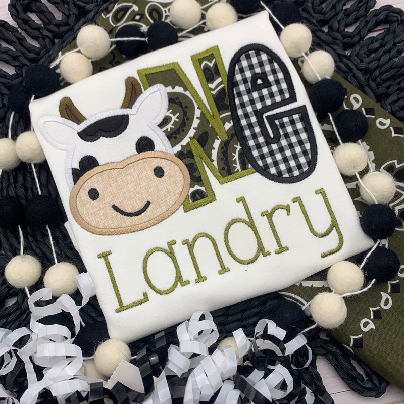 Cow 1st Birthday Boy - Etsy