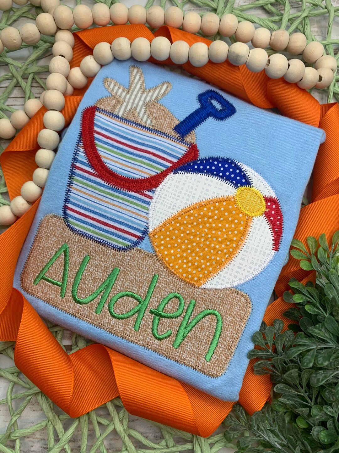 Boys Summer Beach Pail Personalized Appliqued Shirt; Boys Shirt ...