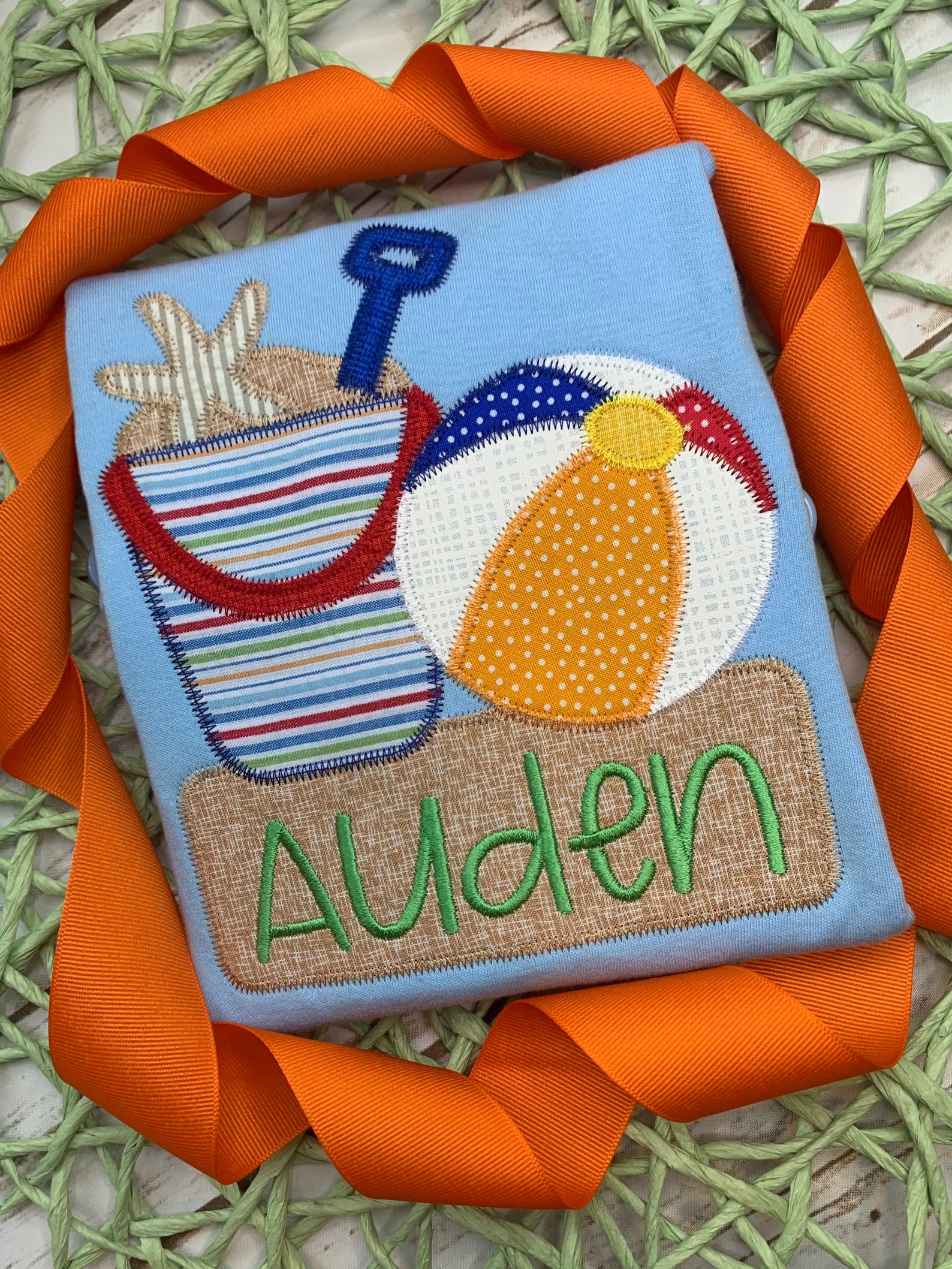 Boys Summer Beach Pail Personalized Appliqued Shirt Boys - Etsy
