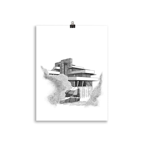 Fallingwater Drawing