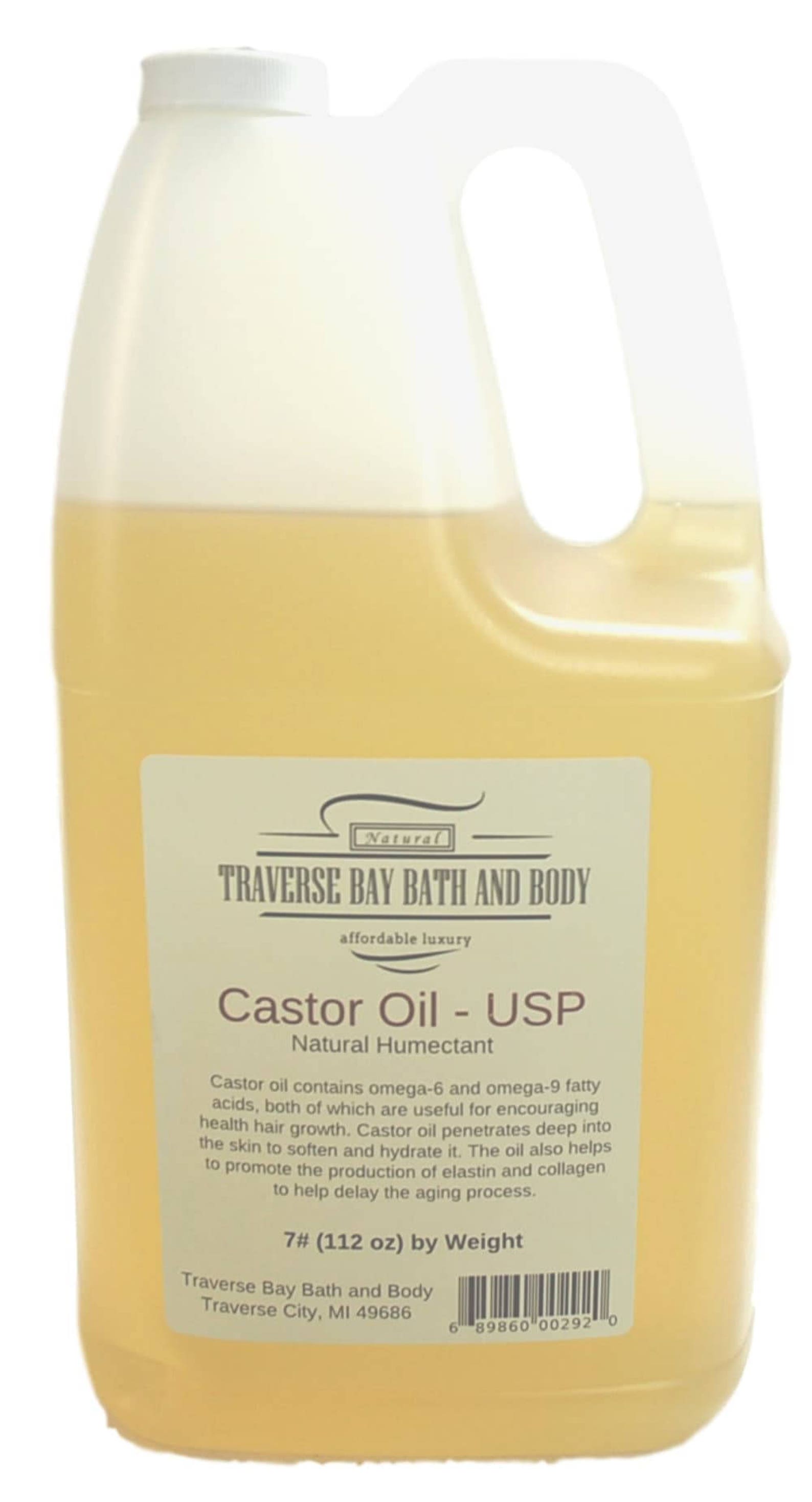 Castor Oil USP. 8 Oz, Soap Making, Lotion, Creams, Massage Oil, Bath ...