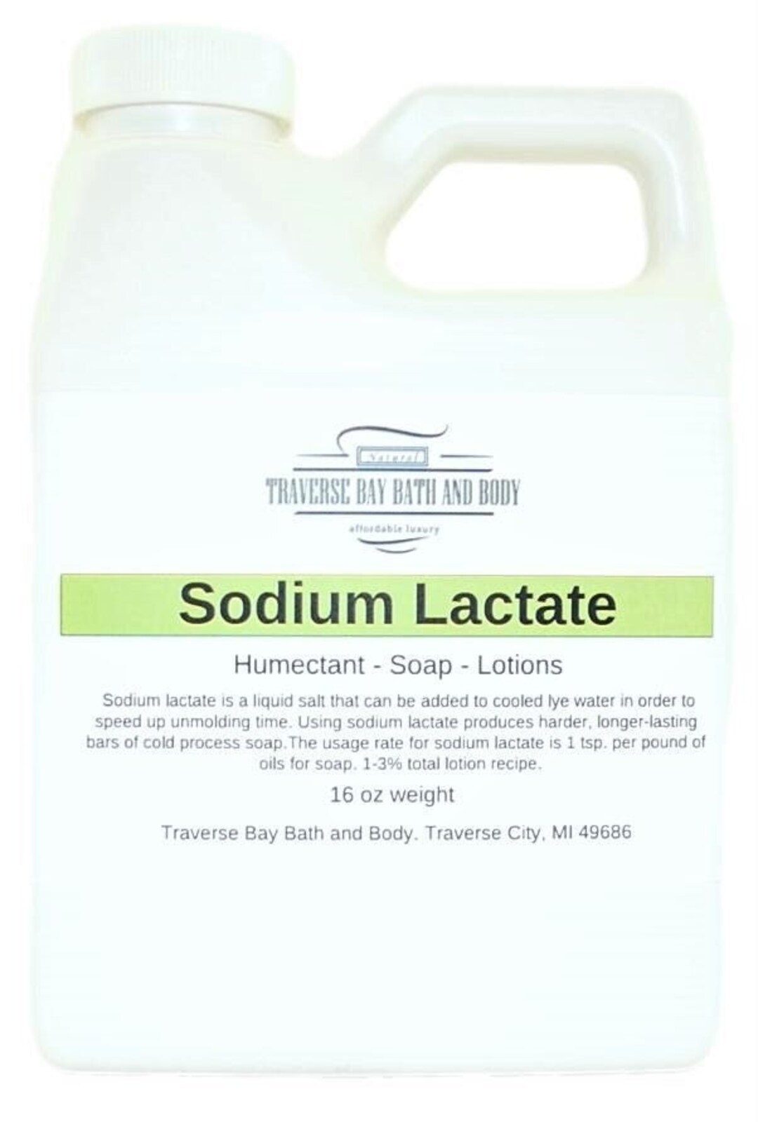 Sodium Lactate 60. 16 Oz, Soap Making, Lotion, Creams, Massage Oil ...