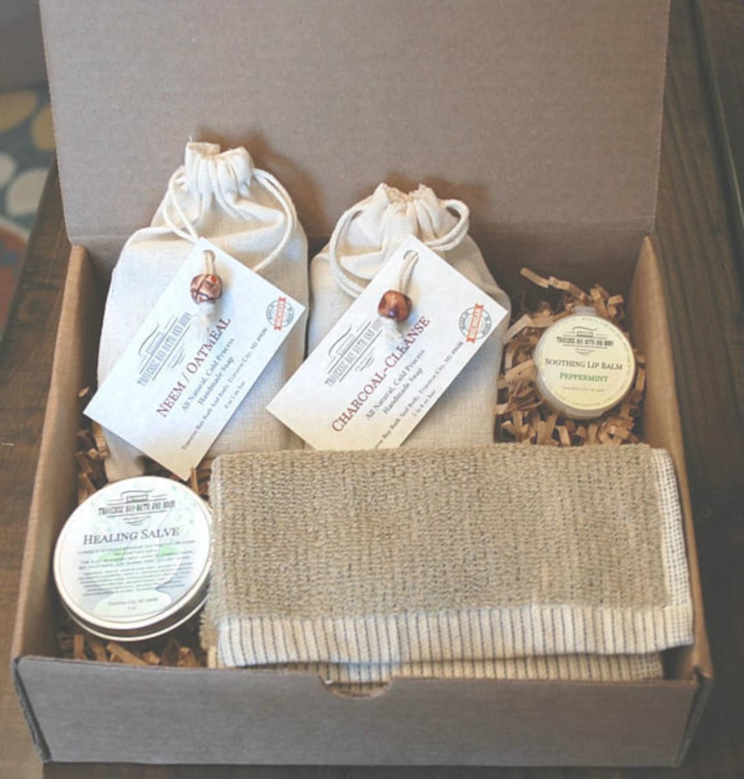 Healing Gift Box, 2 Bars Cold Process Soap, Sisal Wash Cloth, Healing ...