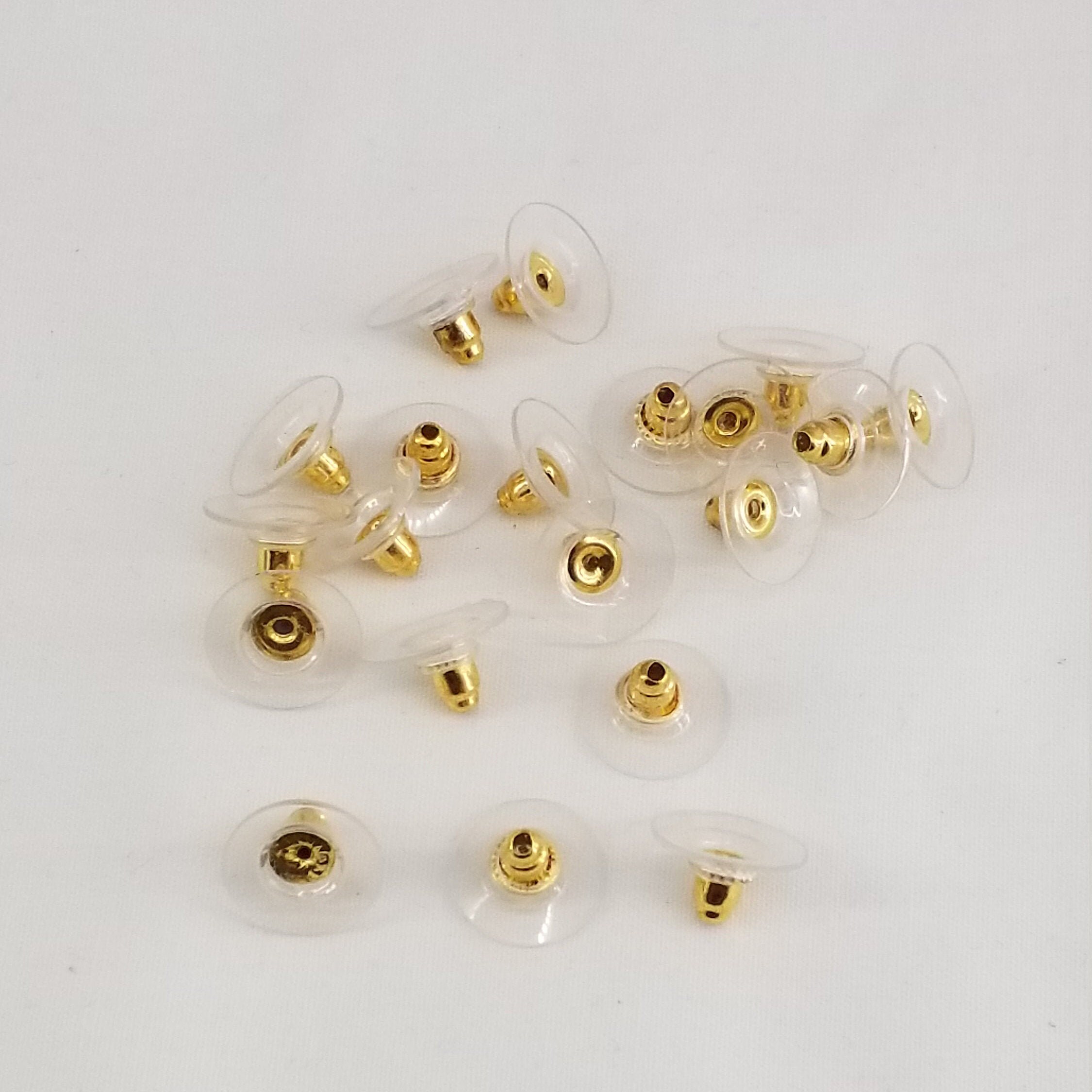 20 Clear Plastic Silver Earring Backs - Etsy UK