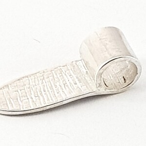 Sterling Silver 925 Pendant Bails, 5 Glue on Bails Roll Top, Tube Top ...