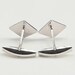 Cufflinks Findings Blanks Sterling Silver Rhodium Plated - Etsy