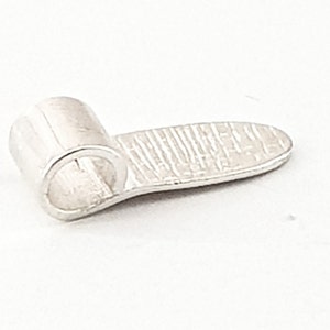 Sterling Silver 925 Pendant Bails, 5 Glue on Bails Roll Top, Tube Top ...