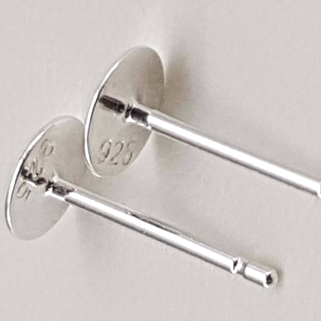 10 Pairs of Flat Stud Earring Disc, Solid Sterling Silver Earring ...
