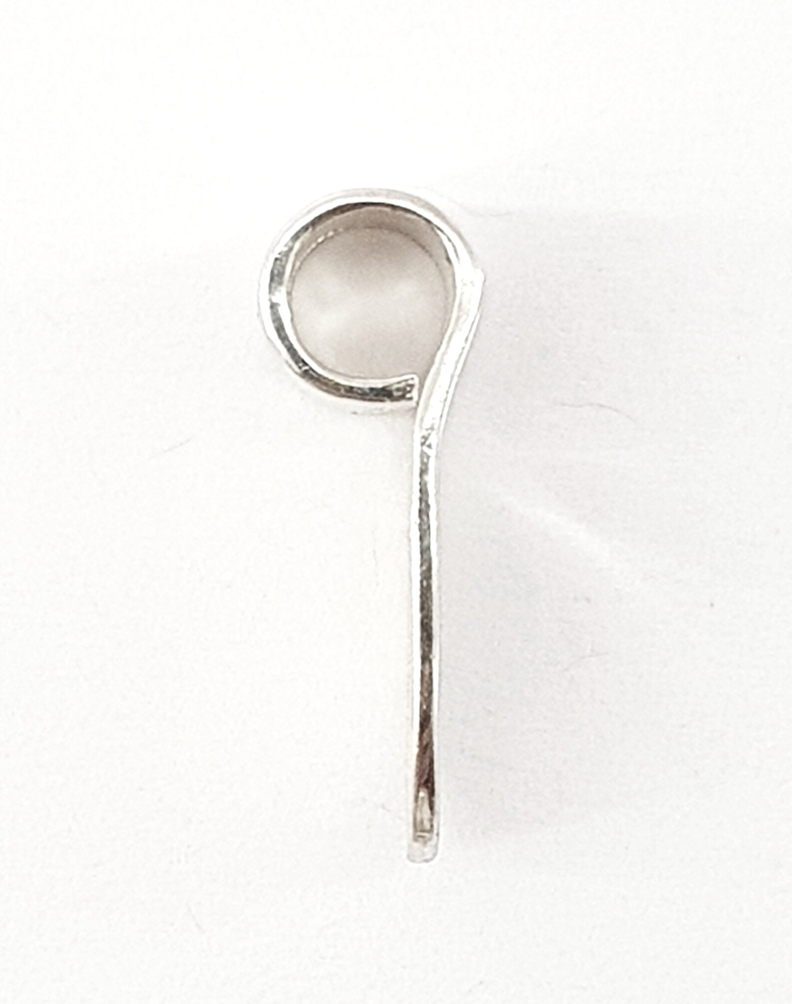 Sterling Silver 925 Pendant Bails, 5 Glue on Bails Roll Top, Tube Top ...